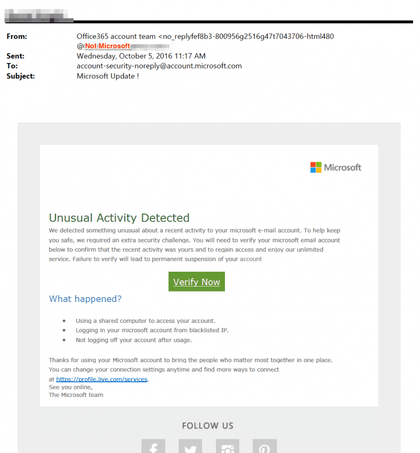 Phishing Targeting Office 365 Accounts - Absolute - Longview, TX